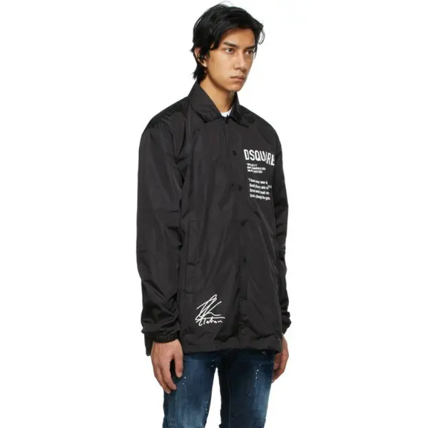 Dsquared2 Black Zlatan Ibrahimović Edition Icon Poster Jacket In